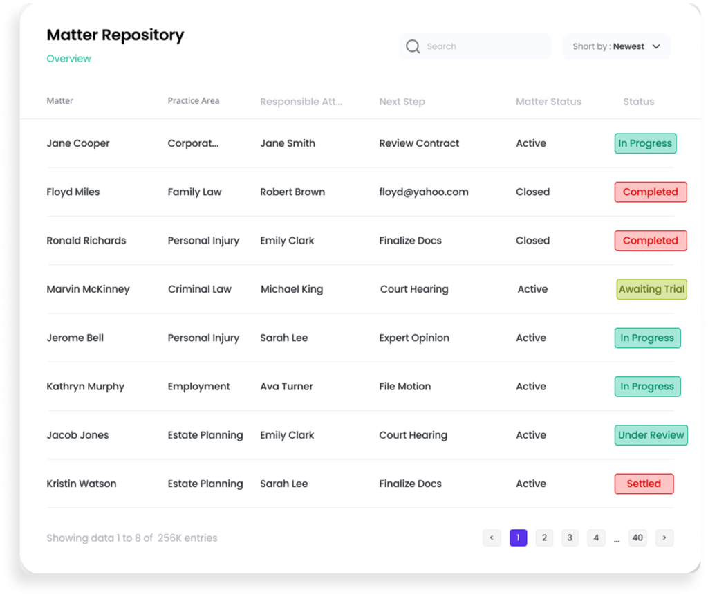 Matter Management Software for Legal Departments | MatterSuite